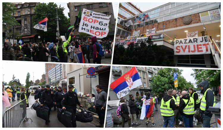 Kakva je atmosfera jutros ispred RTS-a: Blokada ušla u 81. sat, nije bilo jutarnjeg programa ...