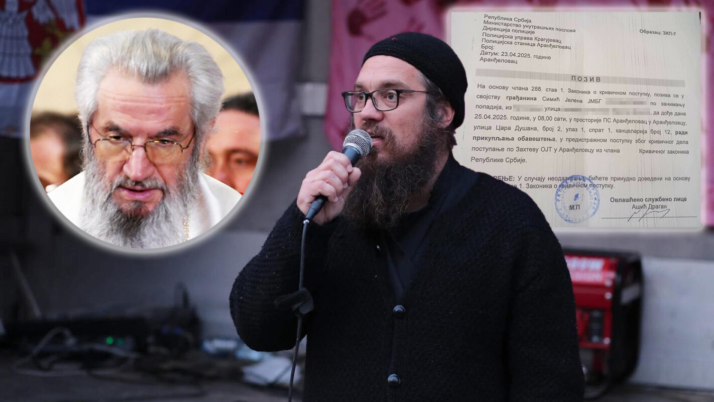 Sveštenik Nikola proveo 4 sati u policiji zbog prijave vladike Jovana