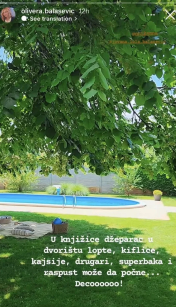Olivera Balašević pokazala vilu u Novom Sadu