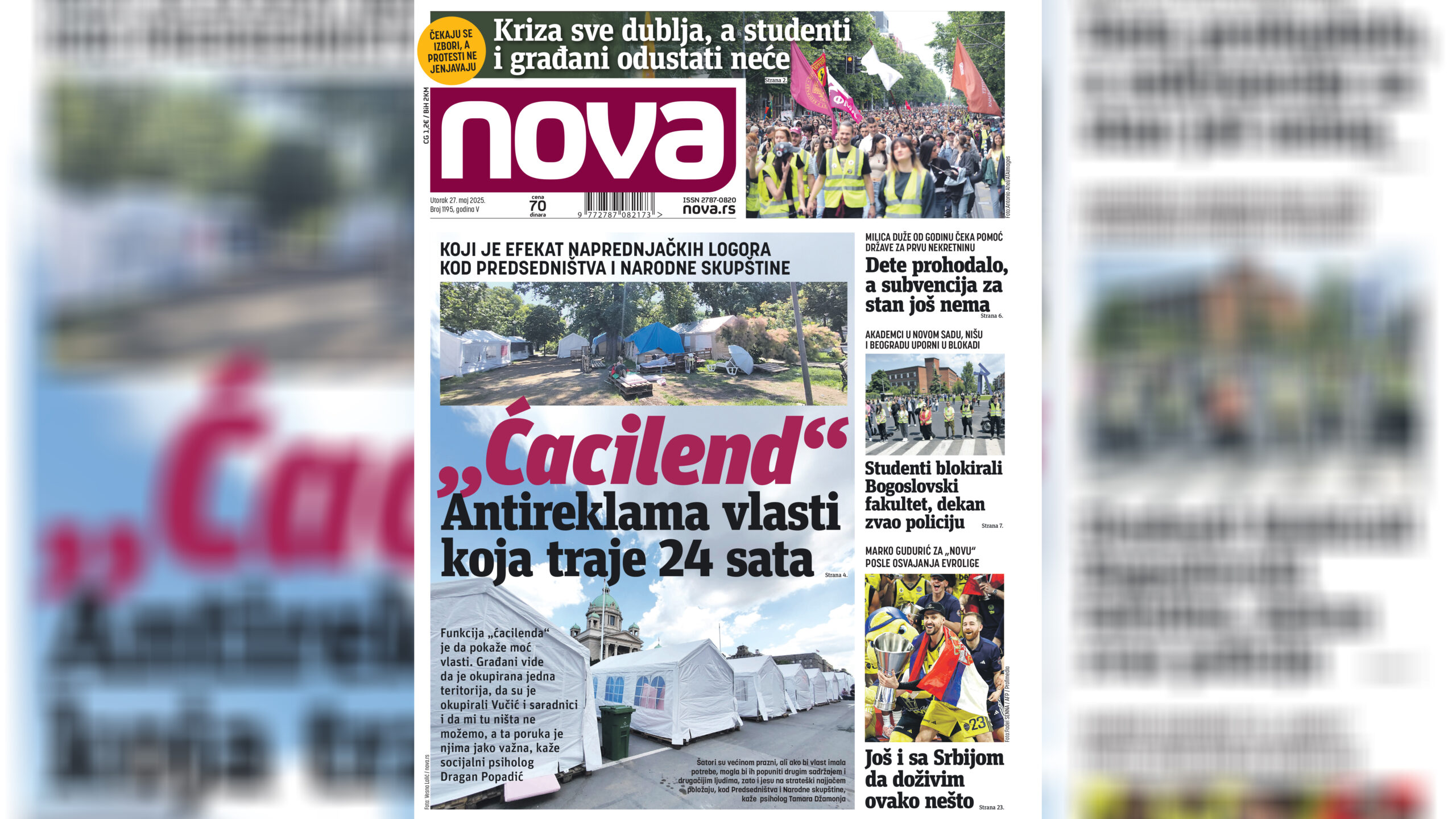 "Nova" piše: Da li su kriminalci i batinaši plaćenici poslednja linija ...