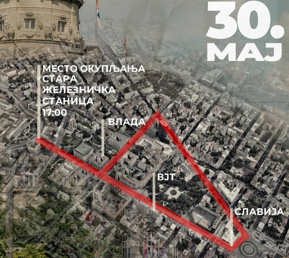 MAPA Danas u Beogradu veliki protest: Studenti traže vanredne izbore ...