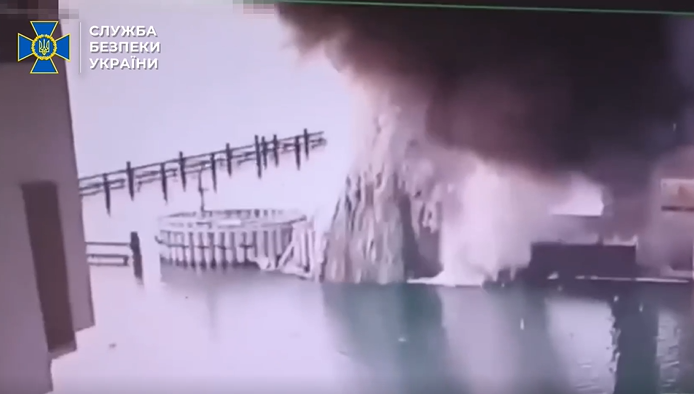 Ukrajinci minirali Krimski most