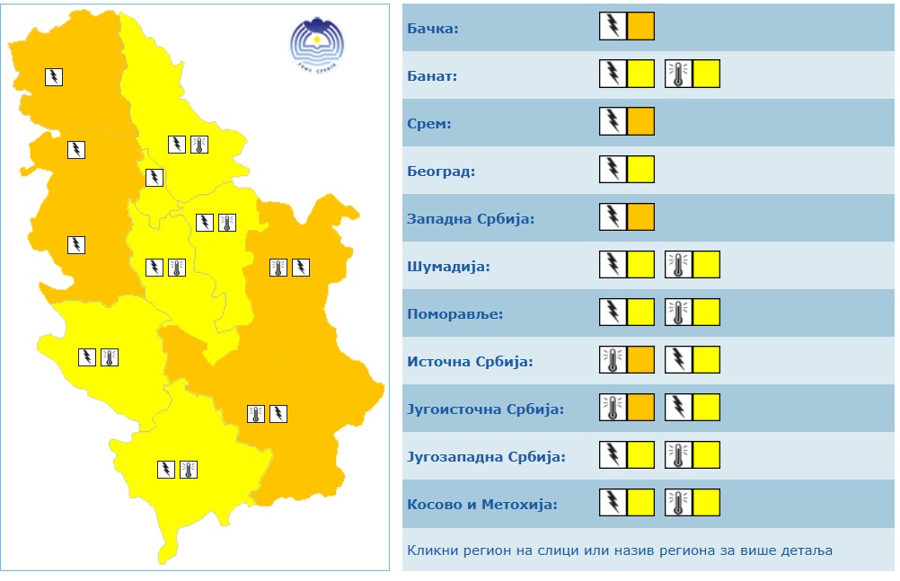 U naredna dva sata nevreme pogodiće ove delove Srbije: Evo u kojim sve gradovima će danas ...