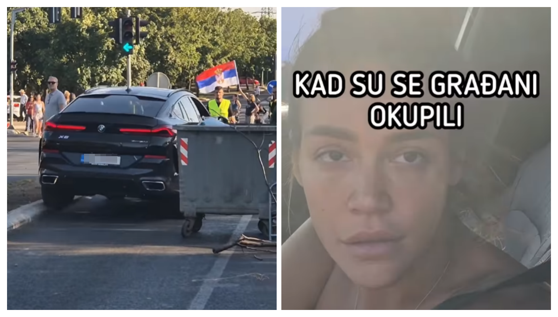 Pevačica Marija Mikić pokušala da probije blokadu