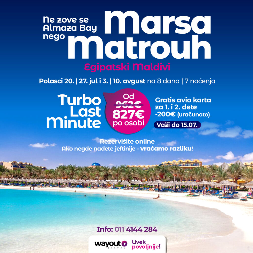 Za oko dva sata leta do nestvarno belog peska i tirkiznog mora ...