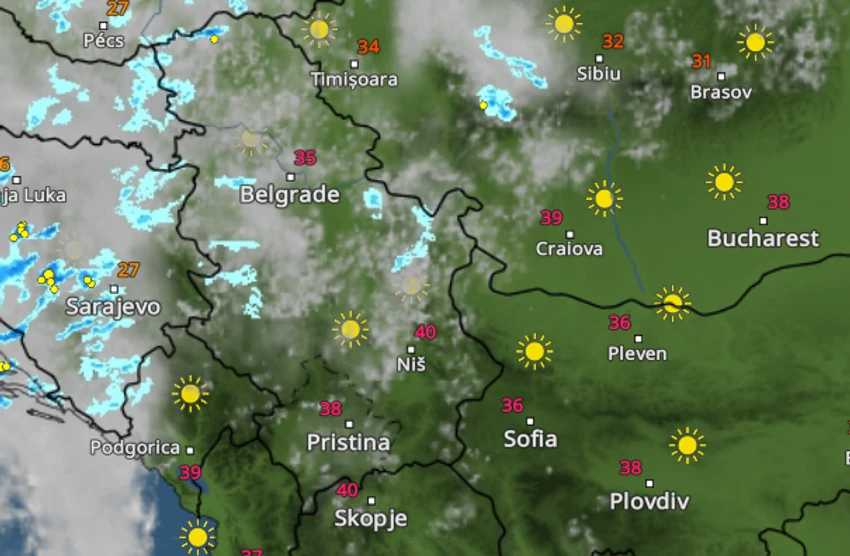 Radarski snimak pokazuje u koliko sati počinje nevreme u Srbiji: Mapa ...