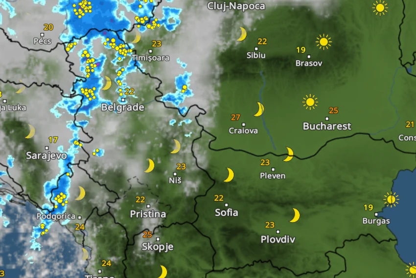 Radarski snimak pokazuje u koliko sati počinje nevreme u Srbiji: Mapa ...