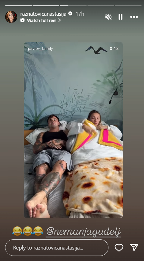 Anastasija Ražnatović i Nemanja Gudelj se ne slažu u krevetu