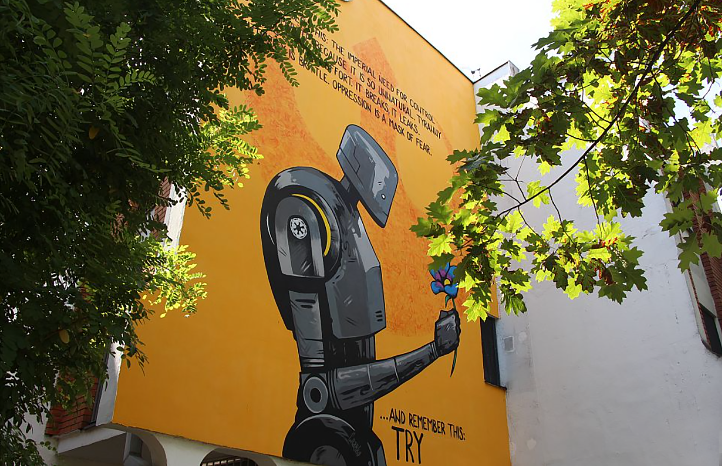 Star Wars mural na Novom naselju o autokratskoj vlasti: "Ugnjetavanje ...
