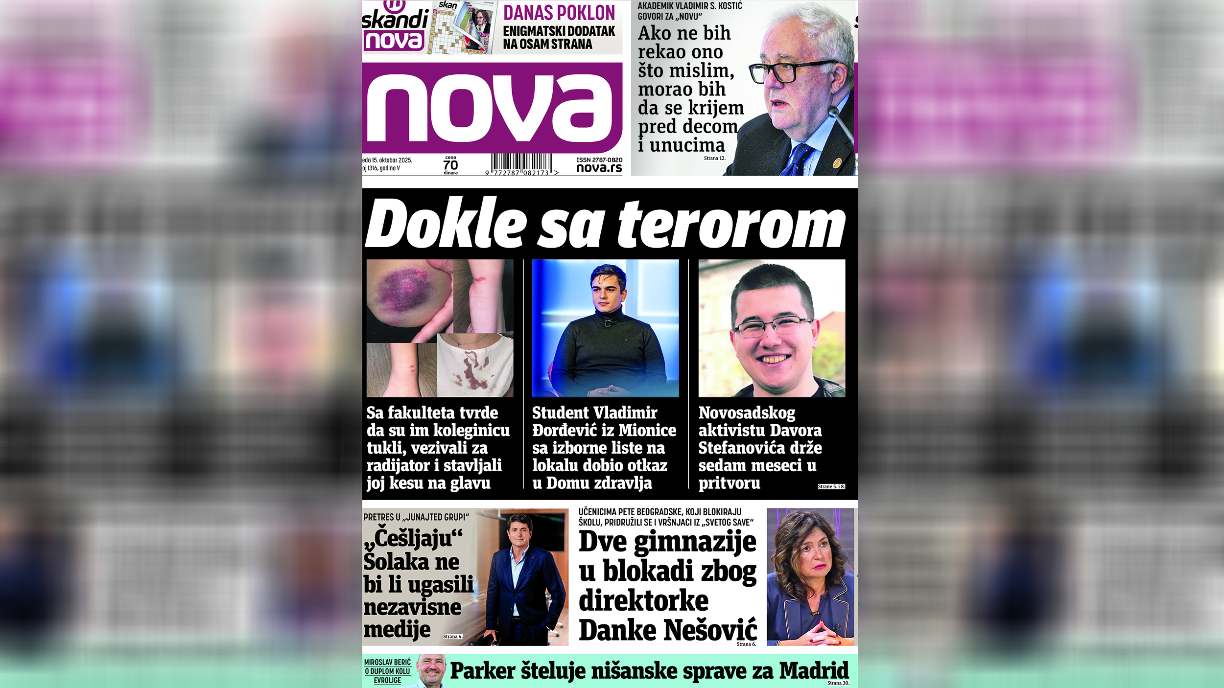 "Nova" piše: Dokle sa terorom?