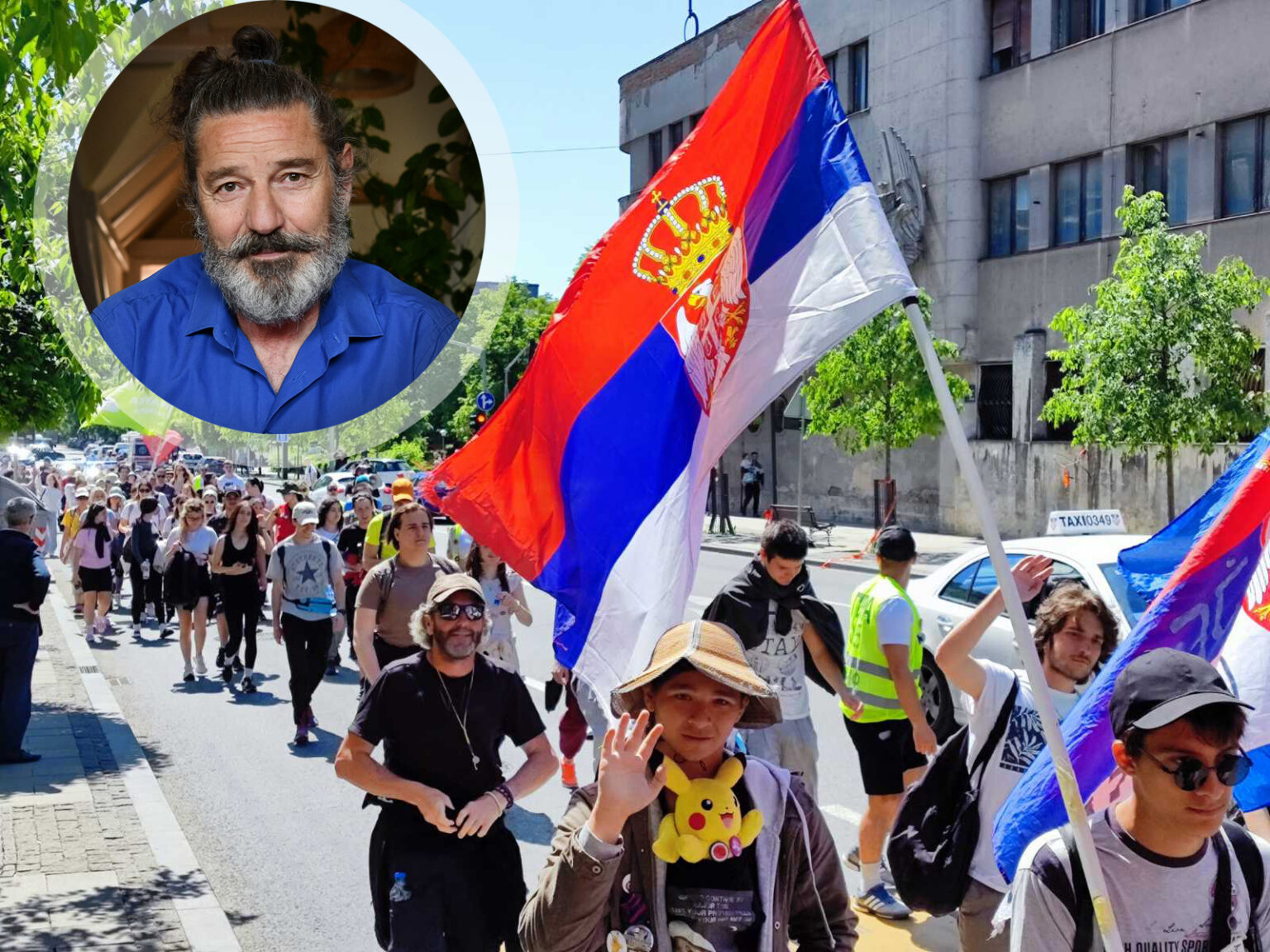 Dragan Jovanović pešačiće sa studentima na skup u Novi Sad