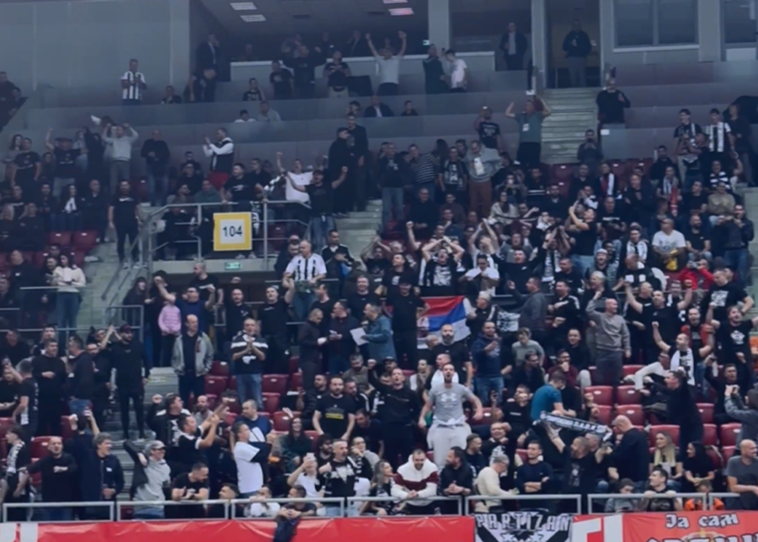 Grobari napravili vrhunsku atmosferu u Bugarskoj