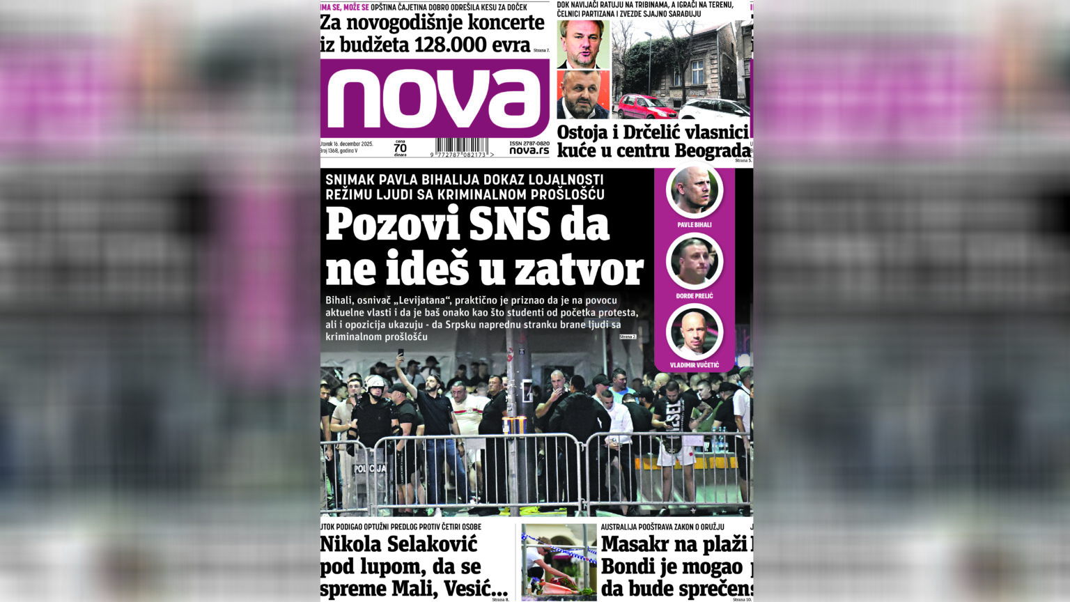 "Nova" piše: Kako je vođa "Levijatana" dokazao da režim brane ucenjeni ...