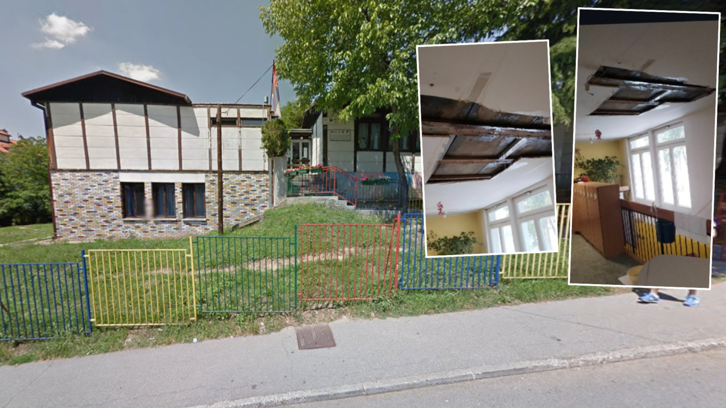 Vrtić u Žarkovu renoviran pre tri godine, a krov prokišnjava
